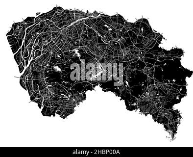 City Map Dongguan China Asia vector illustration Stock Vector Image ...