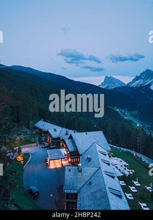 Forestis Dolomites, an Italian luxury hotel Stock Photo - Alamy