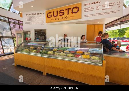 Gusto Gelato icecream shop at Elizabeth Quay, Perth, Western Australia ...