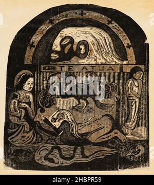 Te atua (The God), from the Suite of Late Wood-Block Prints, 1898/99 ...