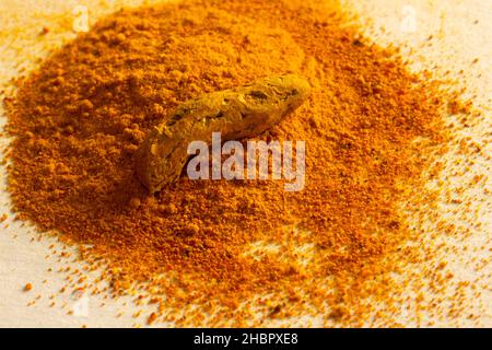 Turmeric stick and powder. Complementary medicine Stock Photo - Alamy