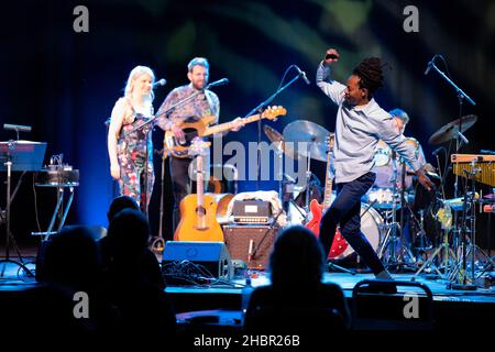 Bergen, Norway. 16th, December 2021. The international band Lilja ...