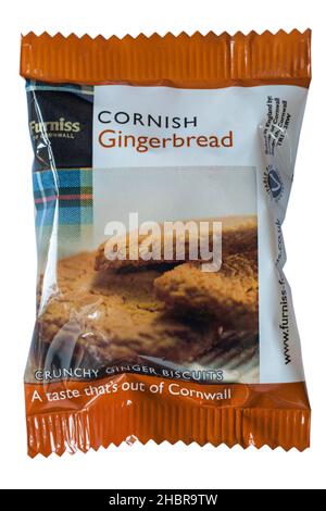 Furniss of Cornwall, Cornish Gingerbread biscuits cookies on a white ...