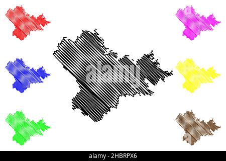 Mysore district (Karnataka State, Republic of India, Mysore division ...