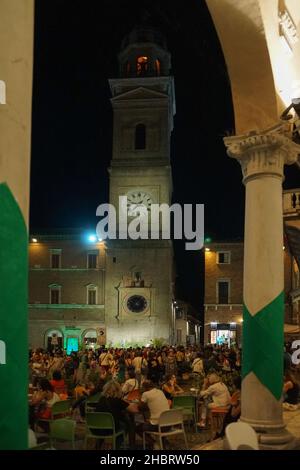 Manifestation The Night of the Opera during the Lyrical Program, Macerata, Marche, Italy, Europe ...