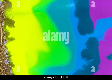 Rainbow abstract liquid ink gradient pattern. Fluorescent liquid bright texture Stock Photo - Alamy