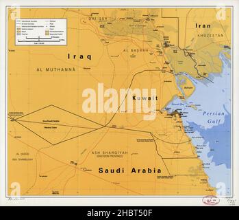 Map of Iran ca. 1991 Stock Photo - Alamy