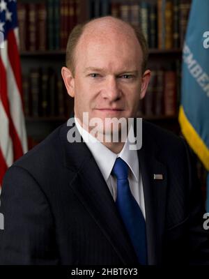 United States Senator Chris Coons during the visit in the Polish Senat ...