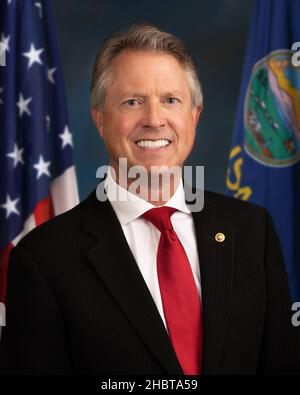 United States Senator Roger Marshall (Republican of Kansas), left ...