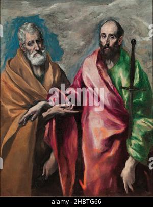 Saint Peter and Saint Paul Painting by El Greco Periods: Mannerism ...