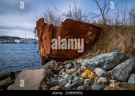 The long forgotten and abandoned SS Daisy, a trawler for the British ...