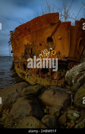The long forgotten and abandoned SS Daisy, a trawler for the British ...