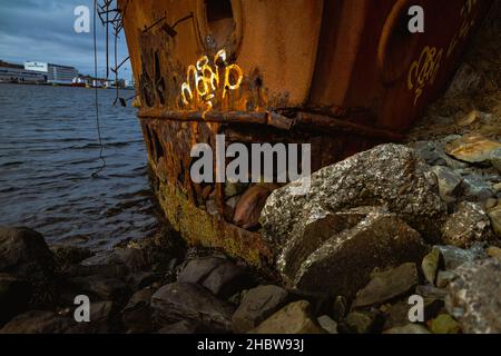 The long forgotten and abandoned SS Daisy, a trawler for the British ...