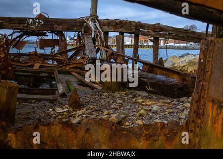 The long forgotten and abandoned SS Daisy, a trawler for the British ...