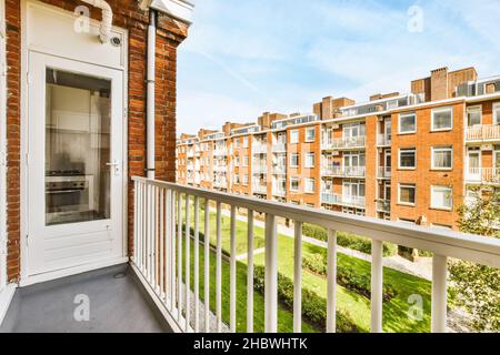Design of a delightful balcony in an elite apartment Stock Photo - Alamy