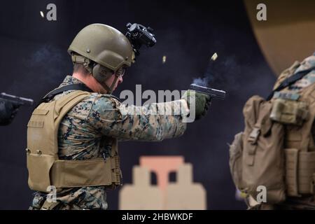 U.S. Marine Corps Sgt. John Watson, a military policeman with Marine ...