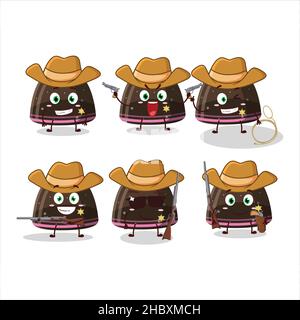 Cowboy gumball machine character cartoon Stock Vector Image & Art - Alamy