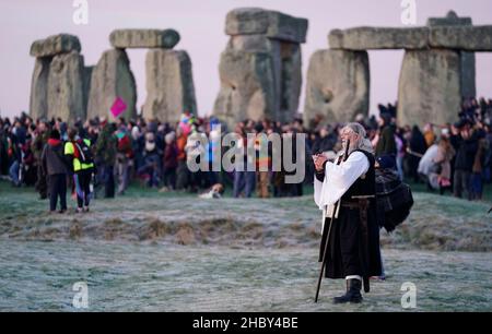 Arthur Pendragon takes part in the winter solstice celebrations during ...