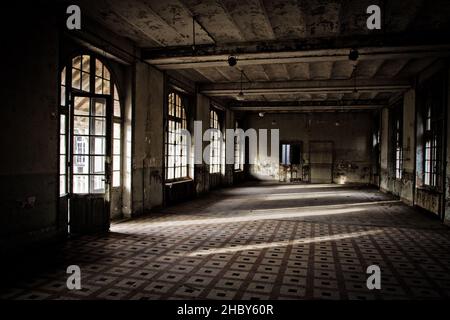 interior of an old abandoned castle Stock Photo - Alamy