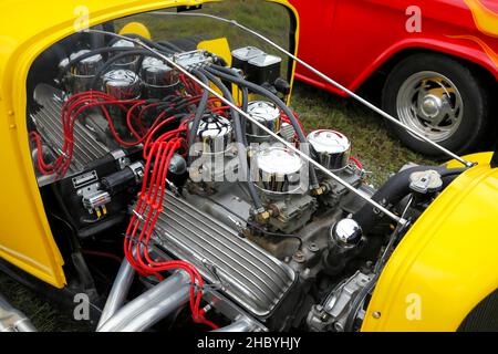 Car show, engine, Province of Quebec, Canada Stock Photo - Alamy