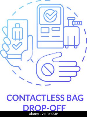 Baggage drop abstract concept vector illustration Stock Vector Image ...