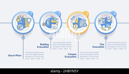 Disaster preparedness circle infographic template Stock Vector Image ...