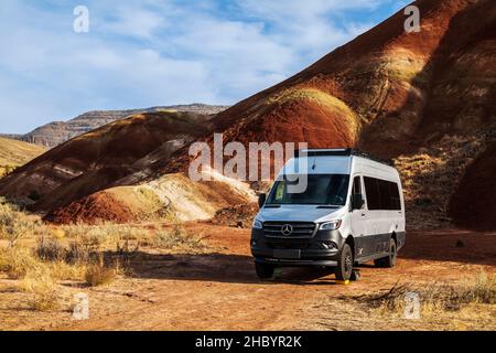 Airstream Interstate 24X 4WD campervan; Palouse agricultural region ...