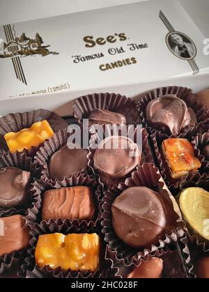 Box of See's famous old time candies, USA Stock Photo - Alamy