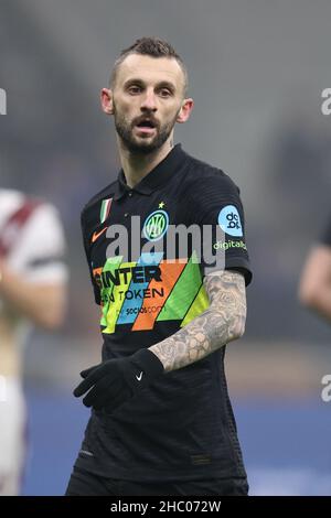 Marcelo Brozovic of Fc Internazionale looks on during the Coppa Italia ...