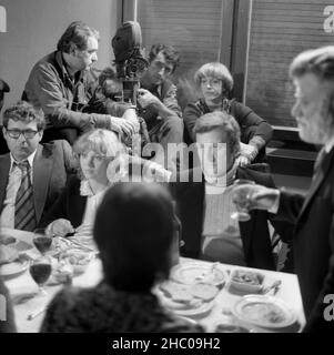 The Romanian actors Dinu Lazar & Adina Popescu during the shooting of ...