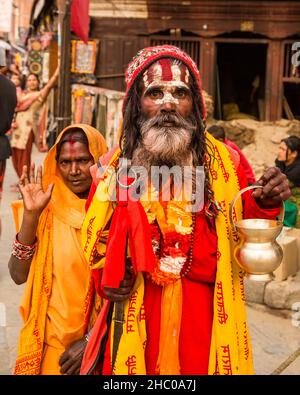 Female hindu ascetic ( sadhvi) ( Nepal Stock Photo - Alamy