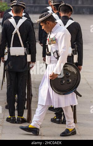 Gurkha Soldiers have a Knife Kukri Inspection by Major Patrick ...