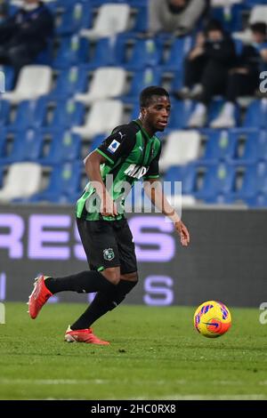 Reggio Emilia, Italy. 22nd Dec, 2021. Bologna supporters celebrating ...