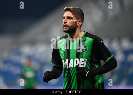 Reggio Emilia, Italy. 22nd Dec, 2021. Domenico Berardi (Sassuolo) in ...