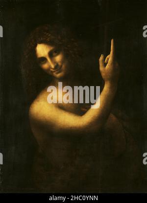 SAINT JOHN THE BAPTIST. LEONARDO DA VINCI Stock Photo - Alamy