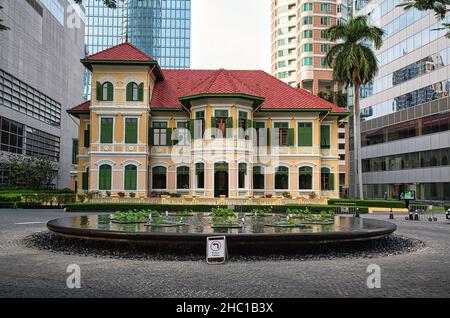 The beautiful colonial House on Sathorn, Bangkok, Thailand Stock Photo ...