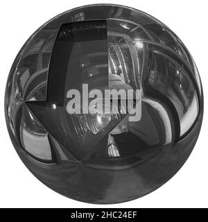 Sphere with arrow - download button 3d isolated - 3d rendering Stock ...