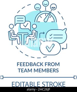 Feedback from team members concept icon Stock Vector Image & Art - Alamy