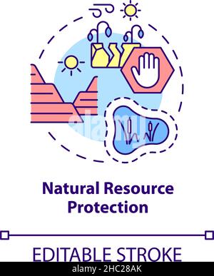 Wildlife preservation abstract concept vector illustrations Stock ...