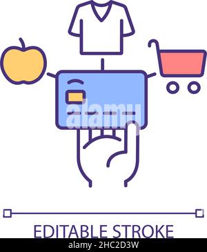 Contactless payment RGB color icon Stock Vector Image & Art - Alamy