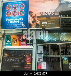 Paris, France, Movie Posters Front Of French Cinema Theater, exterior ...