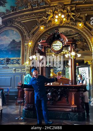 Le Train Blue the blue train restaurant Paris France Stock Photo - Alamy