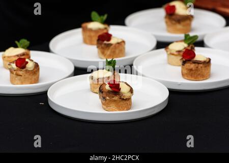 Typical Portuguese custard pies Pastel de Nata or Pastel de Belem ...