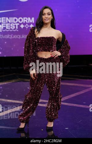 Madrid, Spain. 23rd Dec, 2021. Chanel Terrero attends the Benidorm Fest ...