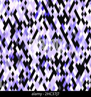 Tiny purple geometric mosaic pixel grid seamless pattern. Modern square ...