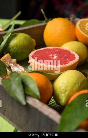 Grapefruit harvest, group of grapefruits for background, fresh organic ...