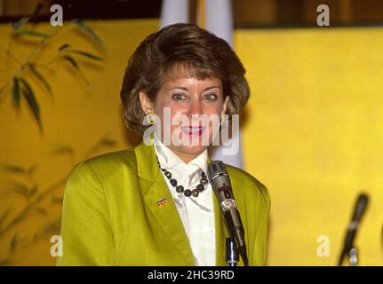 Mayor Kathy Whitmire (Democrat of Houston, Texas) makes remarks ...
