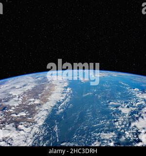 Nepal from space. Elements of this image furnished by NASA Stock Photo ...