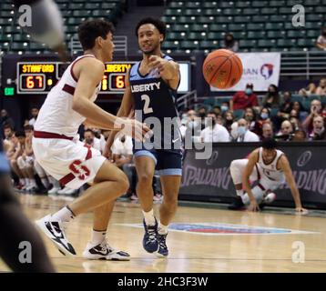 December 23, 2021 - Liberty Flames forward Kyle Rode #22 looks to make ...