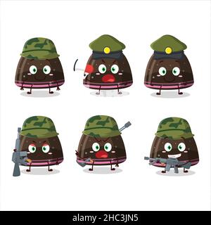 A charming soldier chocolate jelly gummy candy cartoon picture bring a ...